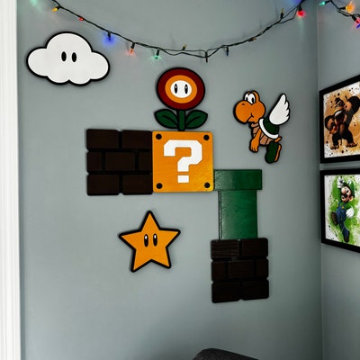 Cloud Mario Bros. Wooden Display - Etsy