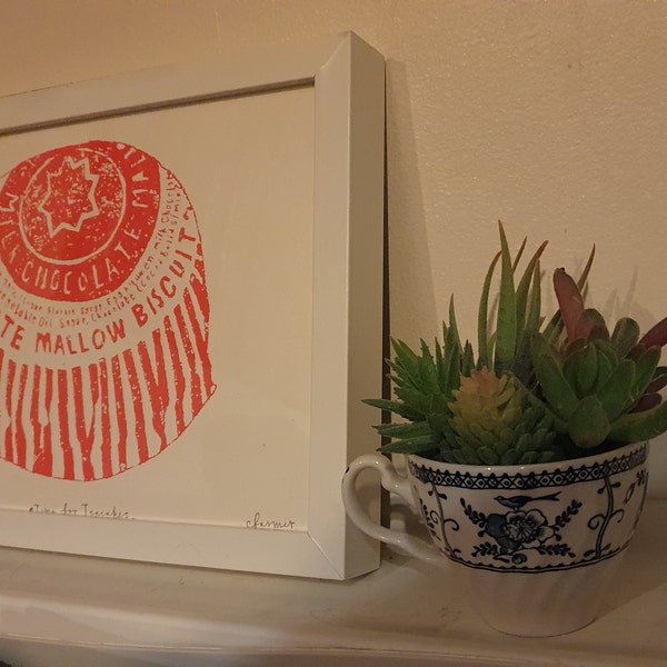 A4 Tunnocks Teacake Screen Print - Time for Teacakes - Etsy UK
