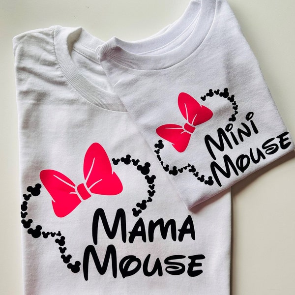 Mama Mouse, Mini Mouse, Family, Matching Designs, Head Ears Bow, Svg ...