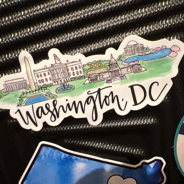 Washington DC Virginia Skyline/landmark Sticker - Etsy