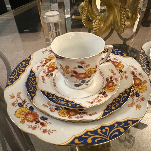 Stunning Antique White and Gold Tea Set Trio. Weimar Porcelain ...