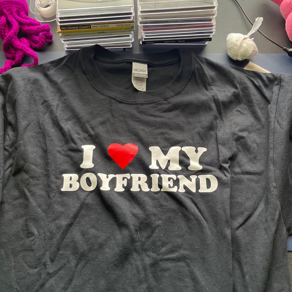 I Love My Boyfriend T-shirt, I Heart My Boyfriend Shirt, Valentine's ...