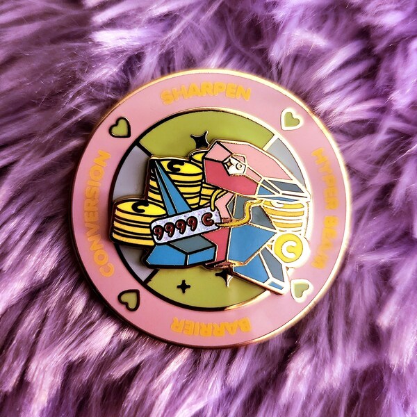 Porygon - Pokemon Battle Spinning Hard Enamel Pin - Etsy
