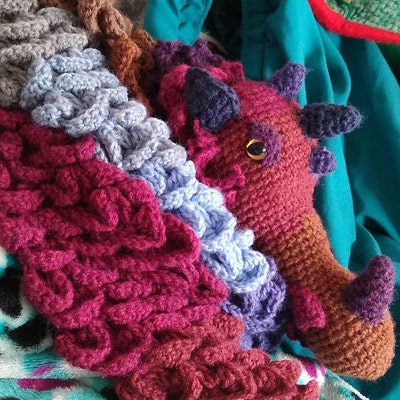 Dragon Scarf Crochet Pattern - Etsy