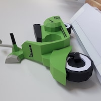 Scooter 3D Papercraft , Papercraft Template of 3D Scooter , PDF ...