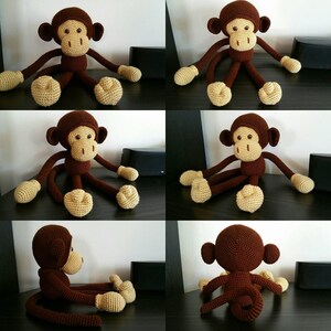 Mike the Monkey Amigurumi Crochet pdf Pattern EN DK & NL | Etsy