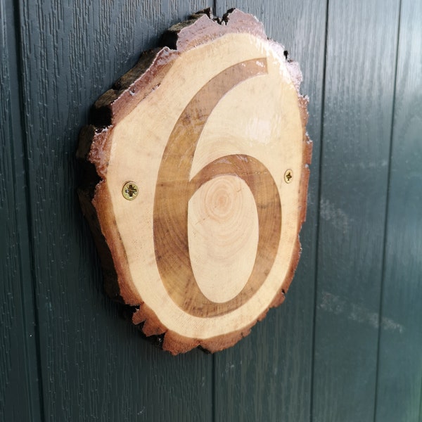 Wooden House Numbers, House Number Plaques, Engraved Wooden Number ...