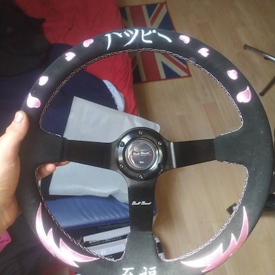 3deep Dish JDM 6-BOLT Steering Wheel Racetrack Strong Grip Suede ...