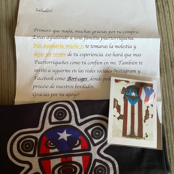 Set De 2 Botones De Puerto Rico, La Bandera Boricua Blanca Y Negra Y La ...