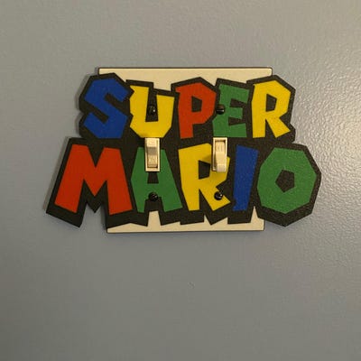 Mari Kart SHELL SPINY SPIKED Outlet Cover Super Mario Room Wall Plate ...