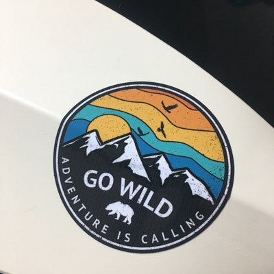 Go Wild Adventure is Calling Car Vinyl Sticker Decal Bumper Sticker for ...