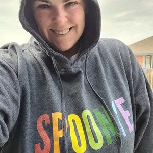 Rainbow Spoonie Unisex Hooded Sweatshirt Chronic Illness, Dysautonomia ...