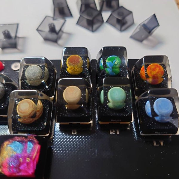 Planet Keycap, Solar Systerm Keycap, Galaxy Keycap, Universe Keycap ...