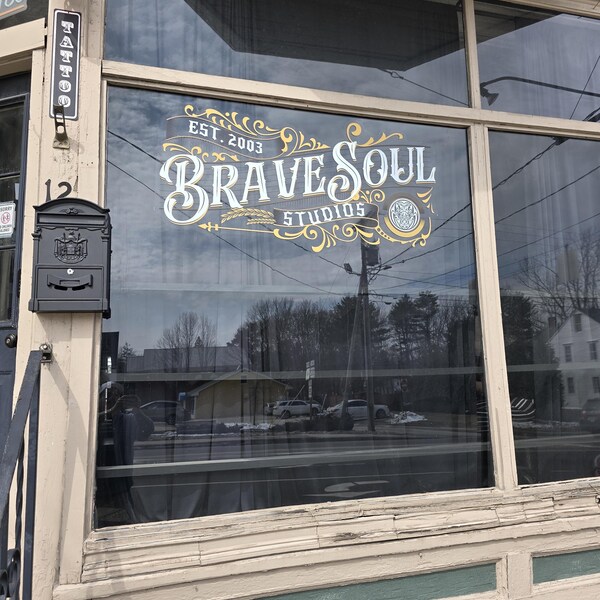 Tattoo Studio Storefront Decal, Tattoo Shop Custom Decal, Window ...