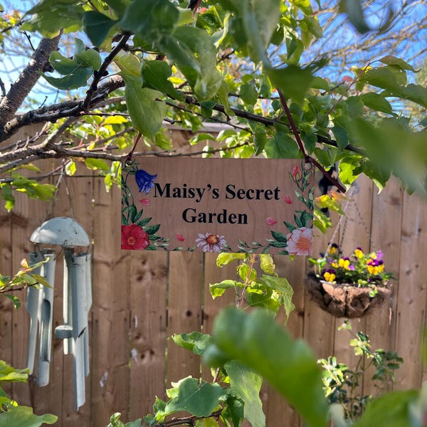 Personalised Garden Signs and Plaques for Outside Garden Signs Wooden ...