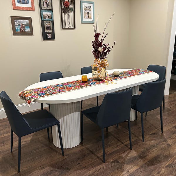 Dasha - Custom Built Dining Table With Bench - 100% Solid Wood - RH ...