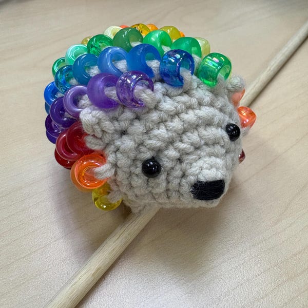 Beaded Fidget Hedgehog Crochet Pattern | Crochet Fidget Toy | Fidget ...