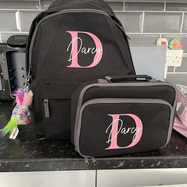 Personalised Back to School Set I Custom Name Back Pack for Kids Boys ...