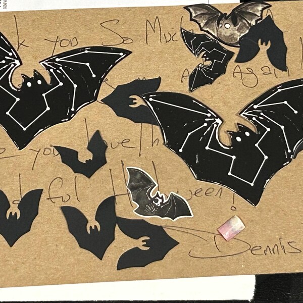 Creepmas Bat Sticker – Snowy Bones – Cute Bat Water Bottle Sticker ...