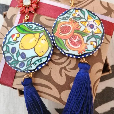 Wooden Key Ring and Bag Accessory Kokeshi Doll Inspired by Kusama ...