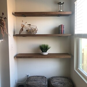 9 Inch Floating Shelf Bracket 2 Inch Wide X 1/4 Thick. Hidden - Etsy