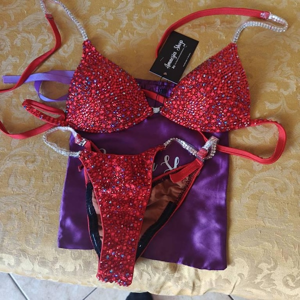 Competition Set - Rhinestone Fitness - NPC - IFBB - WBFF - Figure ...