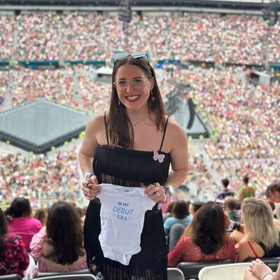 In My Debut Era Little Swiftie Onesie®, Taylor Organic Baby Bodysuit ...