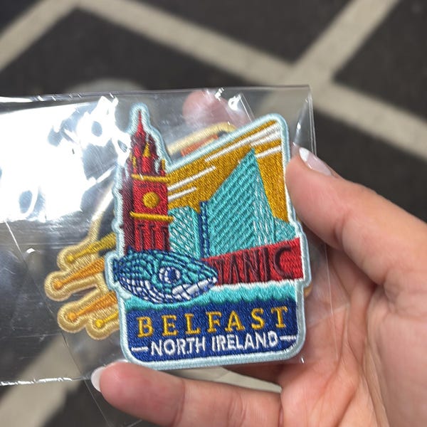 Belfast Northern Ireland Travel Patch Embroidered Iron on Sew on Badge Souvenir Backpack Flag - Etsy