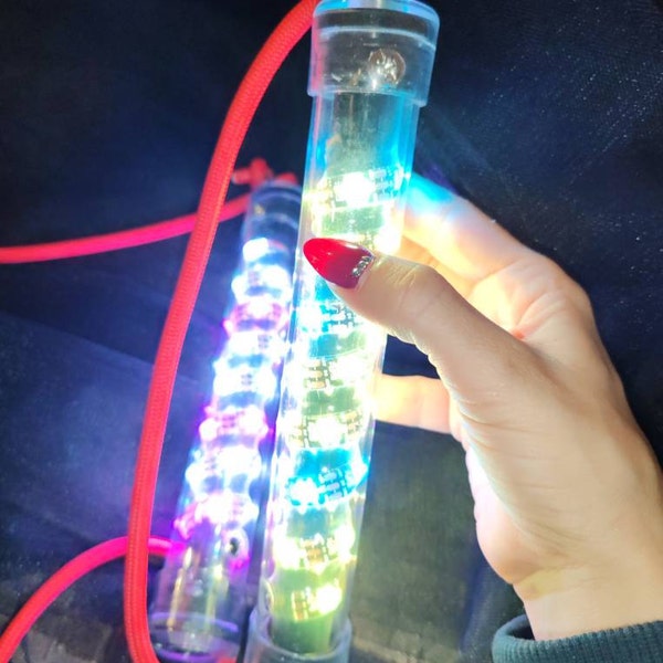 LED RGB Spinning Staff - Etsy