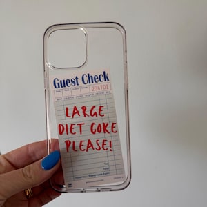 Hot Girls Drink Tequila Retro Guest Check Phone Case, Tequila, Espresso ...
