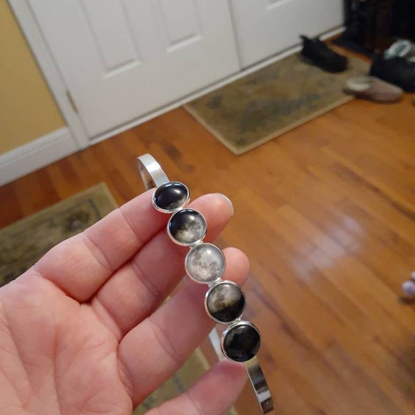 Moon Phase Headband - Unique Lunar Phase Hair Accessory - Silver or ...