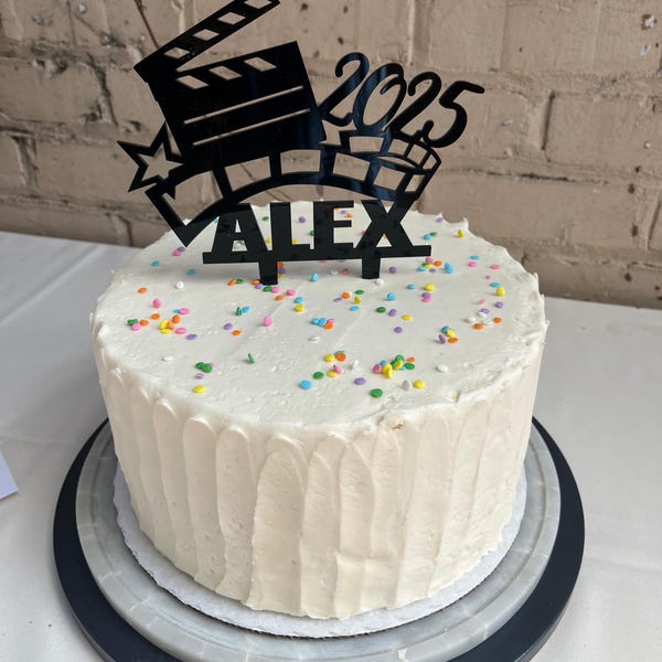 Movie Birthday Party Cake Topper, Movie Clapper Board, Film Movie ...
