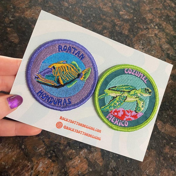 Night Diver Patch for Scuba Adventurers Travel Patches for Scuba Divers ...