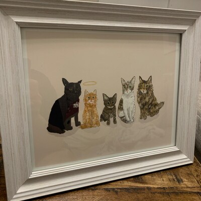 Sheepadoodle Illustration / Doodle Dog Drawing / Pet Lovers Gift / Life ...