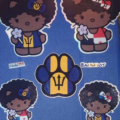 Jamaica Cat Vinyl Sticker - Etsy