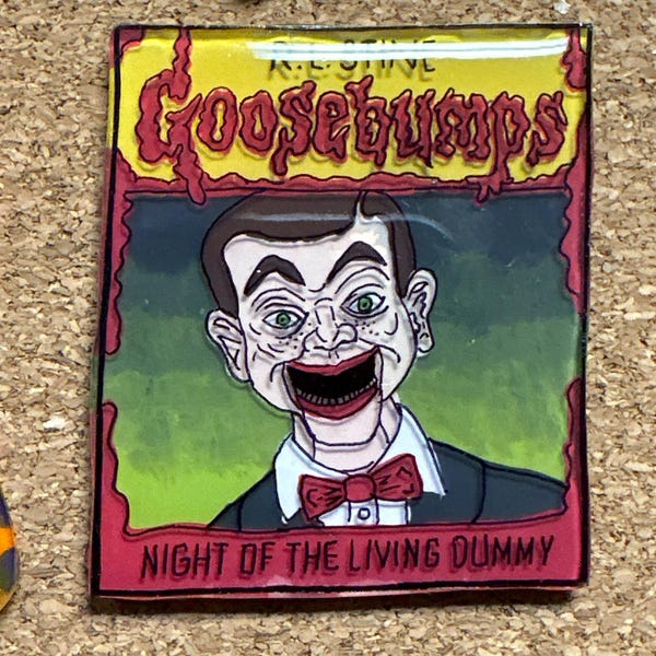 Goosebumps Night of the Living Dummy Pin, Handmade to Order - Etsy