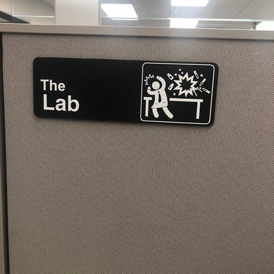 The Lab Sign Laboratory 3D Printed Sign Lab Door Sign Lab Wall Decor ...