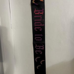 Mummy to Be Gothic Sash, Mom to Be Emo Sash, Custom Alternative Sash ...