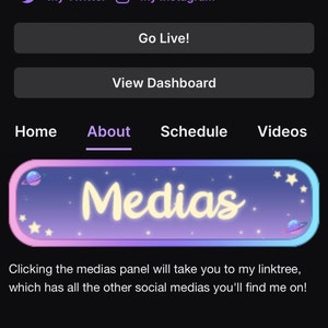 Twitch "cosmic Kitten" Banner and Panels - Twitter - Stream - Cloud ...