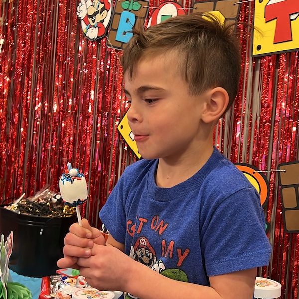 12 Cake Pops, Video Game, Kids Party, Gamer Party, Birthday Party - Etsy