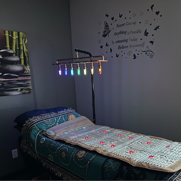 Vogel Clear Quartz Crystal Light Bed, Chakra Bed by Copper Therapy ...