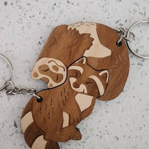 Custom Animal Interlocking Keychains - Etsy