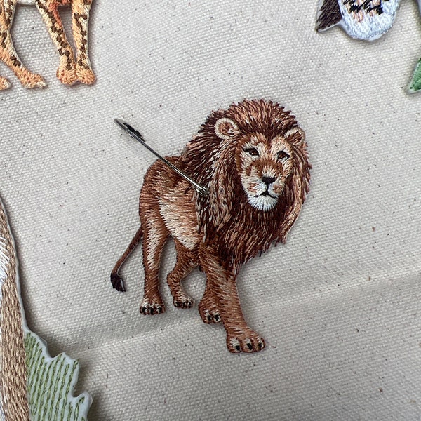 Lion Applique Patch Leo, Zookeeper Badge 2.75 iron On - Etsy