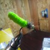 6 Bully Spider Fly Chartreuse/black - Bull Bluegill Spider for Panfish ...