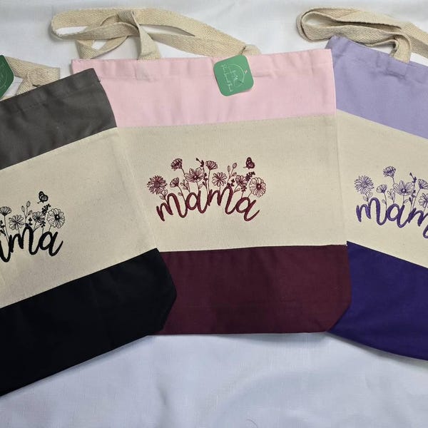 Blessed Mama Embroidery Designs, Mama Flower Embroidery Pattern, Mother ...