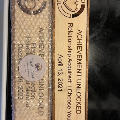 Achievement Unlocked Custom Achievement Sign Nerdy Gift for Him Gamer ...