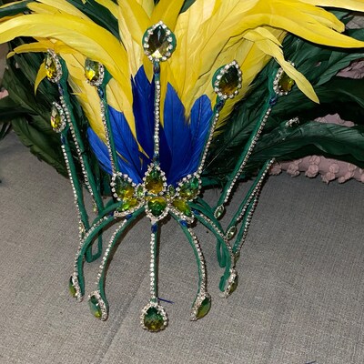 Carnival/samba Custom Mohawk Headpiece Frame Design New - Etsy