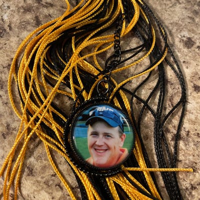 Rhinestone Pin to Attach to Bouquet, Memorial Photo Wedding Charm, Gift ...