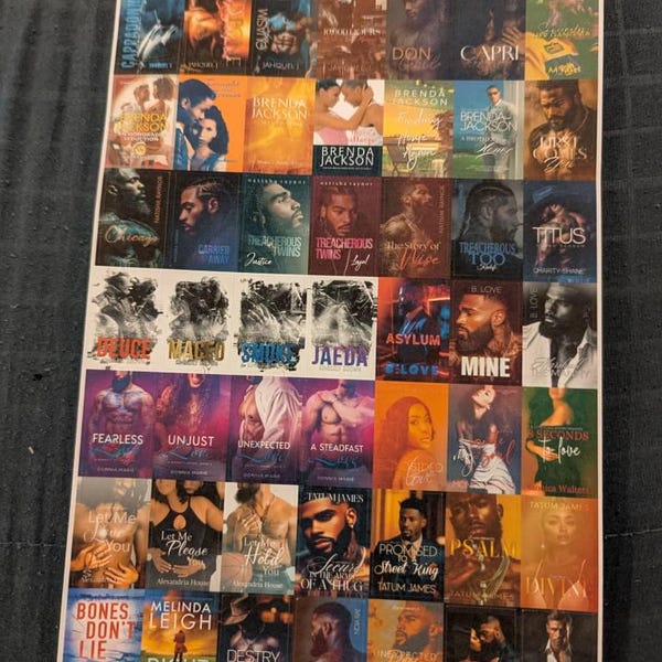 Custom Book Cover Stickers (different Sizes Available) - Etsy