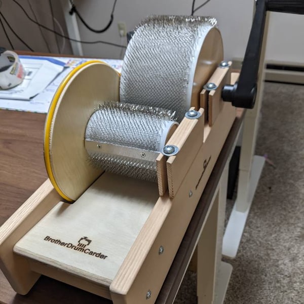 Large "big Brother" Motorized Electric Drum Carder - Etsy